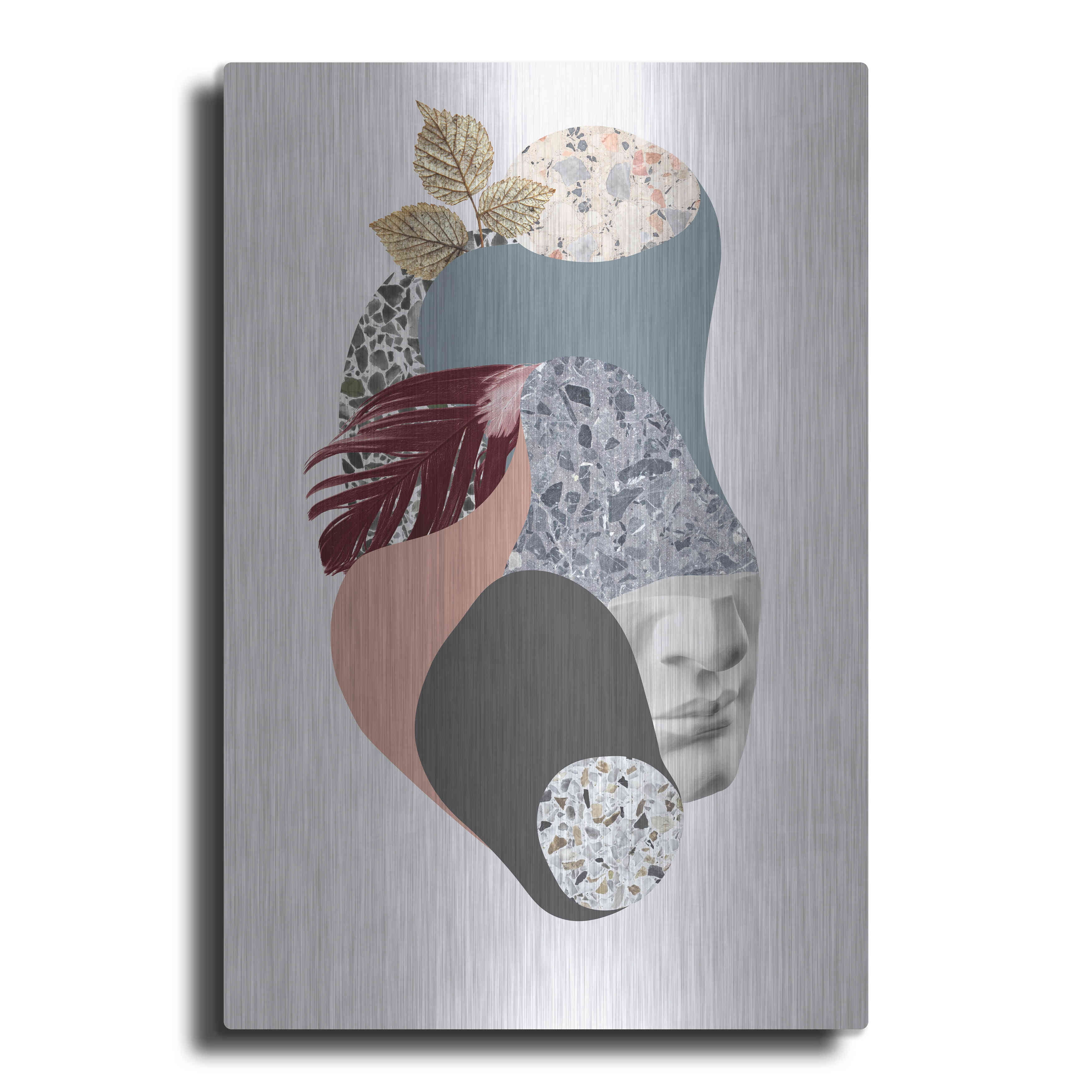 Luxe Metal Art 'Terazzo Amoebe 2' by Design Fabrikken, Metal Wall Art ...