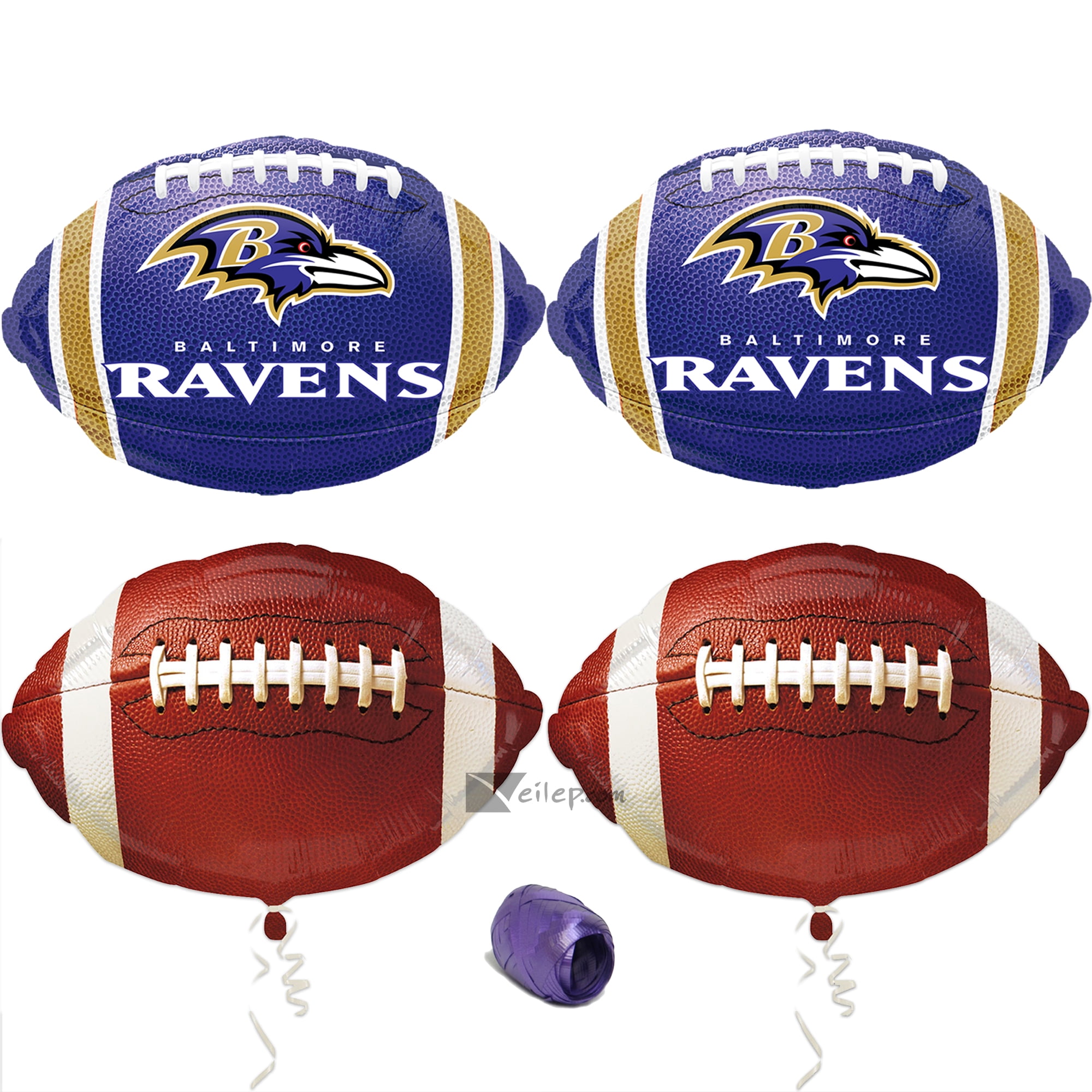 Baltimore Ravens Football Mylar Foil Starter Kit 5pc Balloon Pack ...