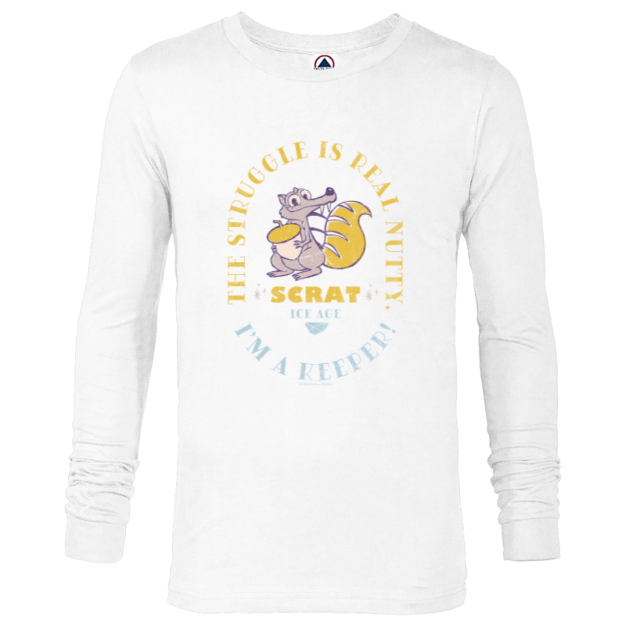 Ice Age Scrat The Struggle is Real Nutty - Long Sleeve T-Shirt for Men ...