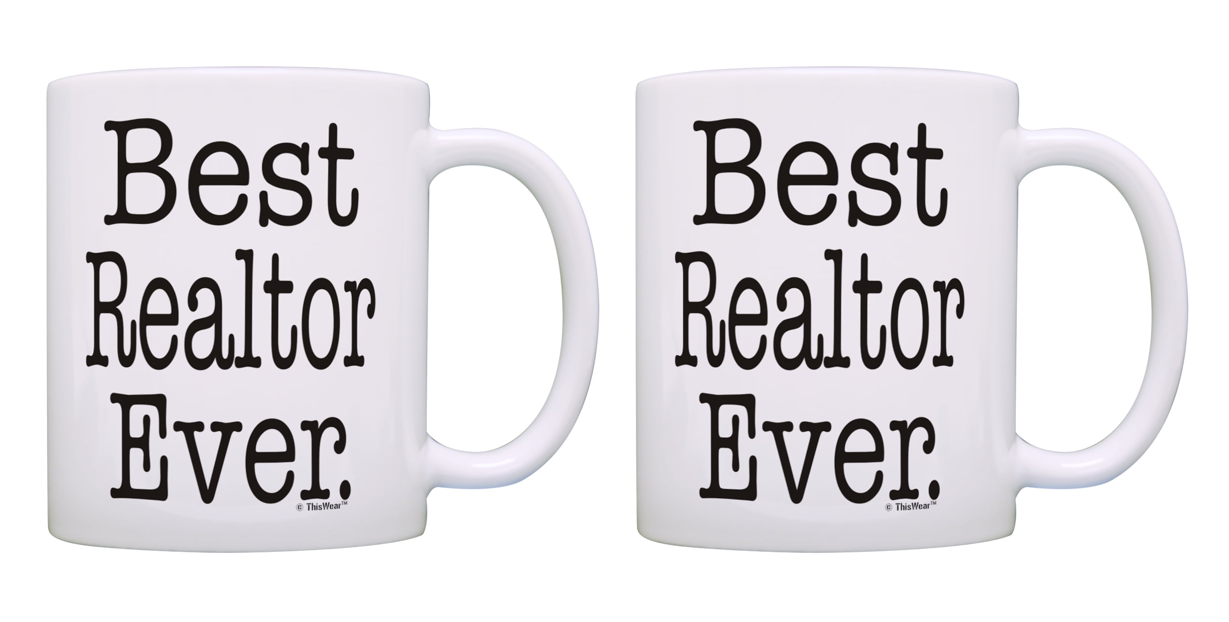 ThisWear Gifts for Realtors Best Realtor Ever Realtor Mug Set Coffee ...