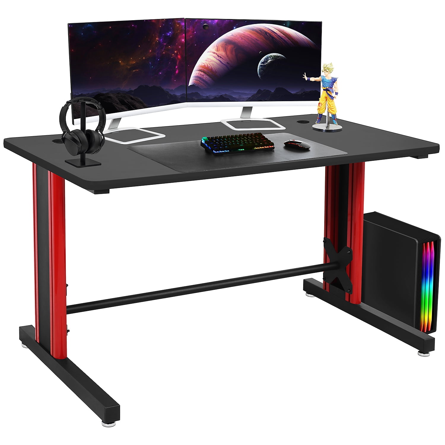 Gaming Desk, Computer Desk 25" x 58" Student PC Desk Office Desk Extra ...