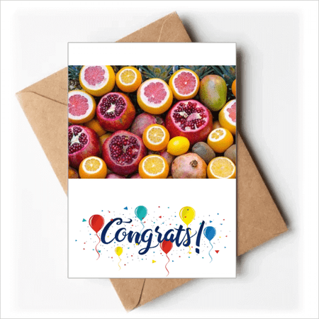 Fresh Tropical Fruit Nature Picture Wedding Cards Congratulations ...