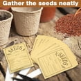 100Pcs Seed Envelopes, Seed Envelope Resealable Brown Paper Self ...