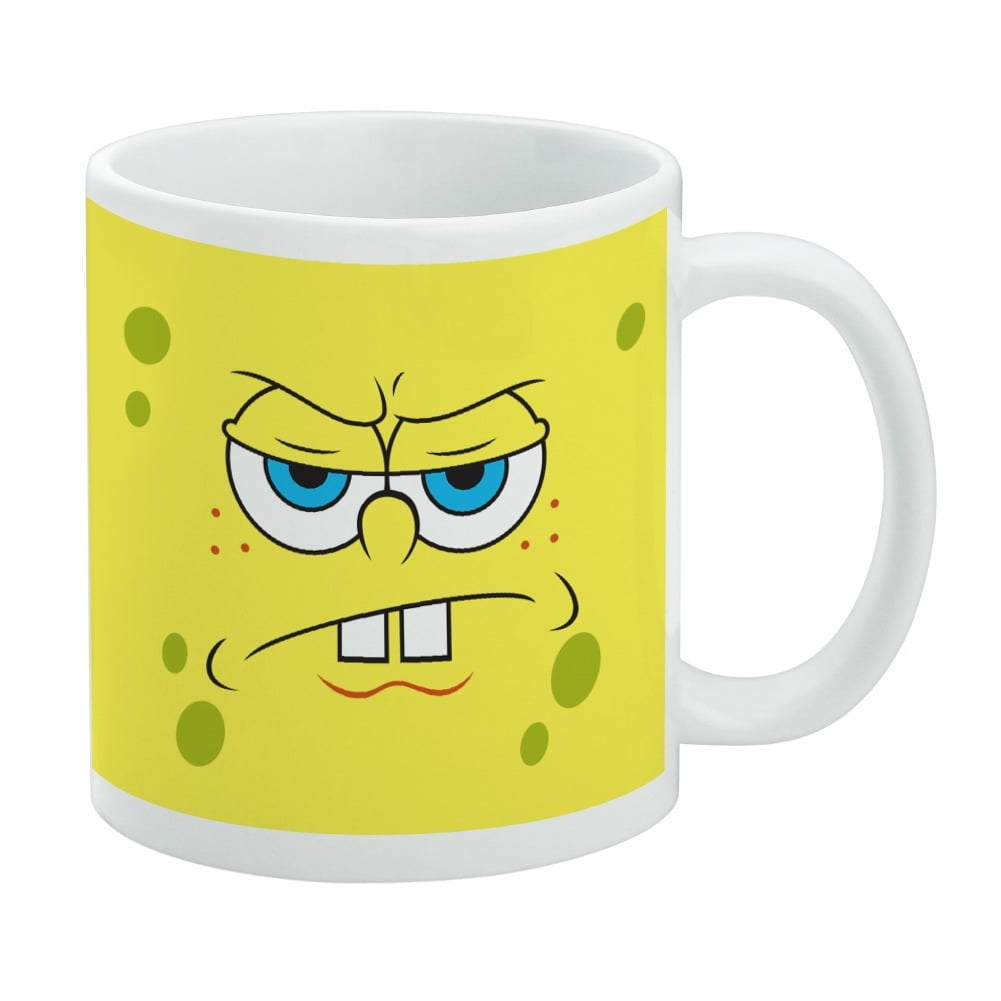 SpongeBob Angry Face Ceramic Coffee Mug, Novelty Gift Mugs for Coffee ...