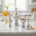 AOOOWER Artistic Metal Fruit Bowl with Traditional Arabian Pattern ...