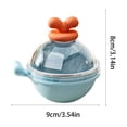 MMJ Ice Ball Maker Fish Shaped Plastic One Cavity Large Round Ice Form ...