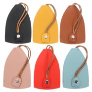 Hadanceo Key Case Pull Out Type Storage Items Faux Leather Car Keychain ...