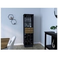 Bar Cabinet, Living Room Furniture, Black Walnut Finish - Wine Storage ...