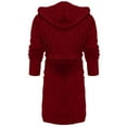Amvlyk Premium Robes for Women Super Soft Cozy Fleece Hooded Bathrobe ...