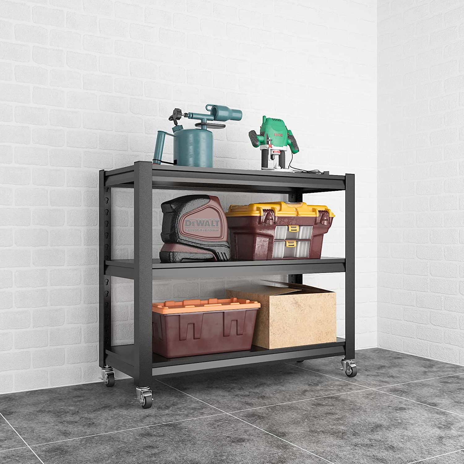 Buy STANI Shelves Metal Garage Storage Shelves for Garage Storage ...