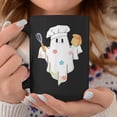 Cute Little Ghost Chef Lunch Lady Cafeteria Costume Coffee Mugs ...