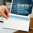TRAHOO-Double Window Envelopes #10- Flip and Seal Flap, Security ...
