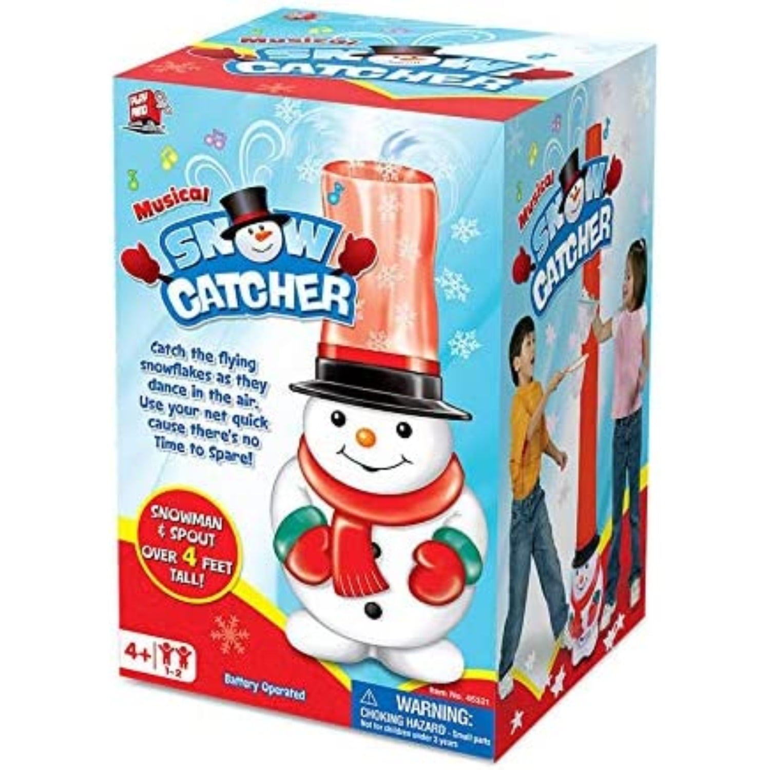 Musical Snow Catcher Winter Time 4 Ft Tall Snowman Holiday Game ...