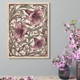Art Nouveau Floral And Curving Vine Pattern Long-Lasting Canvas Wall ...
