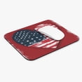 American Flag Heart Mouse Pad 9 x 8 Inch, Patriotic USA Desk Mat ...