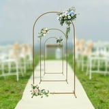 MONIPA 3pcs Wedding Stand Gold Arch Backdrop Shelf For Ceremony Party ...