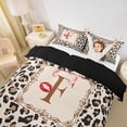 Catabedysis Brown Cartoon Initial F Bedding,Cheetah Print ABC Themed ...