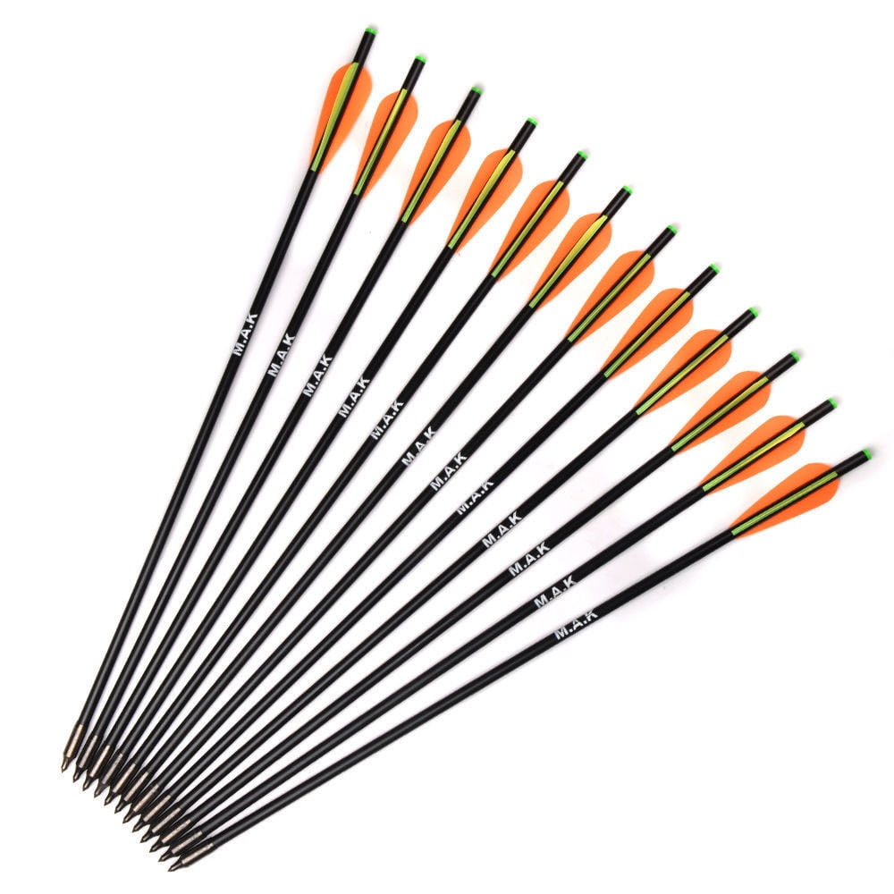 20" Fiberglass Crossbow Bolts Arrows Archery 8mm Tips Bow for Hunting ...