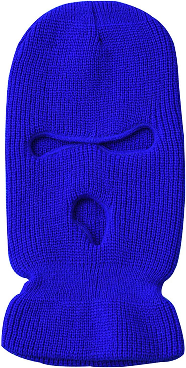 3-Hole Knitted Full Face Cover Ski Mask Soft Winter Balaclava Cap Warm ...