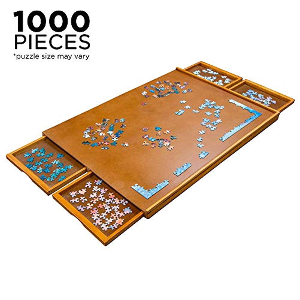 Jumbl Puzzle Board 23 X 31 Wooden Jigsaw Puzzle Table W Smooth Jumbl Puzzle Board 23 X 31 Wooden Jigsaw Puzzle Table W Smooth