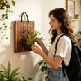 Staghorn Fern Mounting Kit, Solid Wood Wall Mounted Orchid Planter ...