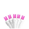 Set of 50 Pink Mini Christmas Lights 2.5" Spacing - White Wire ...