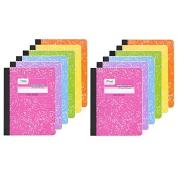 Mead® Fashion Composition Book, Assorted Colors, Pack of 12 - Walmart.com