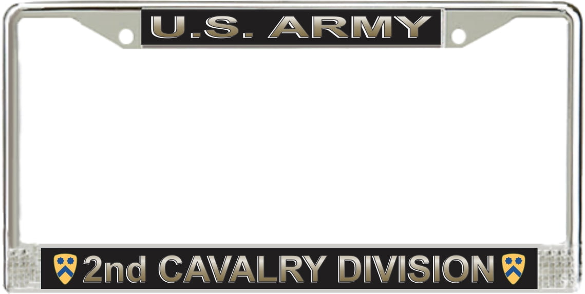 U.S. Army 2nd Cavalry Division License Plate Frame - Walmart.com