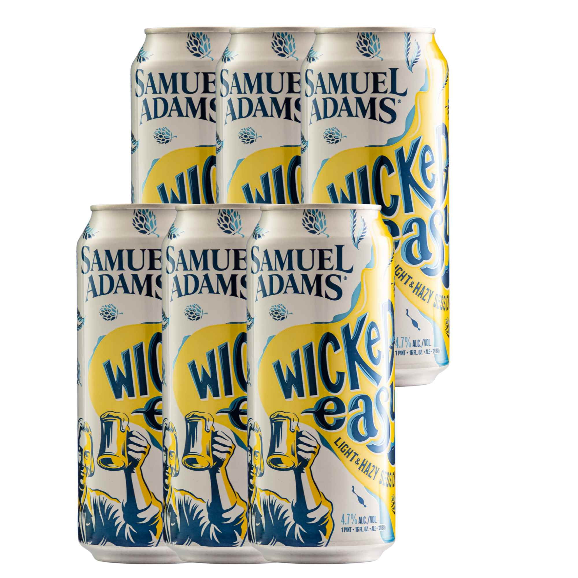 Six Pack Cerveza Samuel Adams Wicked Easy Lata 473 Ml Samuel Adams ...