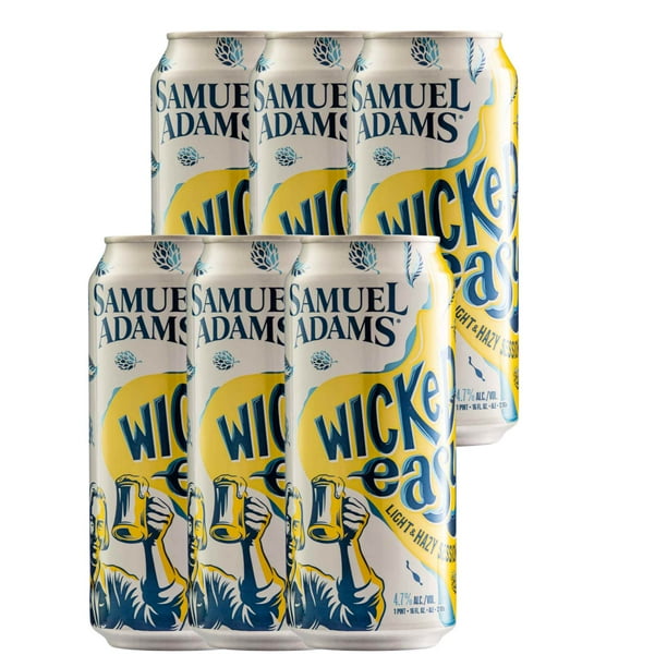 Six Pack Cerveza Samuel Adams Wicked Easy Lata 473 Ml Samuel Adams ...