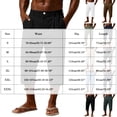 CHEEREAM Capri Pants for Mens Button Side Splited Cuff Elastic ...