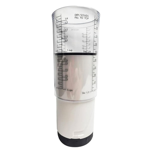 Medidora Ajustable de 1/8 A 2 Tazas, Medidora con Émbolo, Medidora para ...