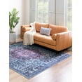 Rugs.com Francesca Collection Washable Rug – 10 Ft Square Light Blue ...