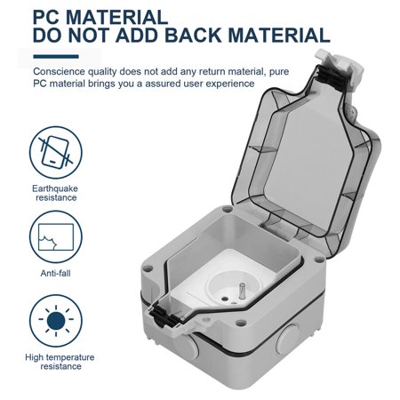 French 16A Outdoor Socket IP66 Waterproof Splash-proof Outdoor Switch ...