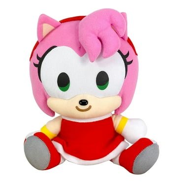 Sonic The Hedgehog Amy Rose Plush Doll with Key Chain - Stuffed Animal ...