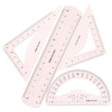 Soft Ruler Precise Measuring Drafting Protractor Tool Office Student ...