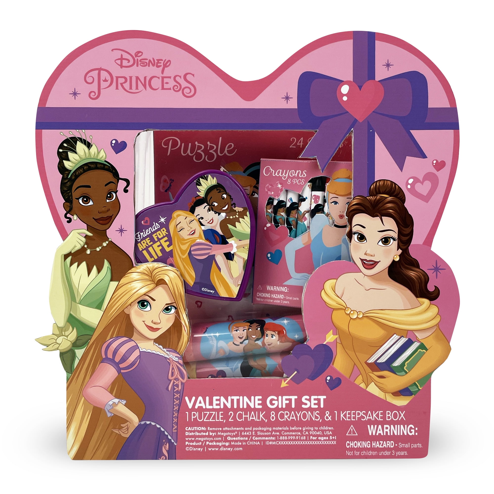 Disney Princess Valentine's Day Box Gift Set - Walmart.com