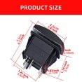 12V 20A Light Switches Replacement 5 Pins 2 Position Rockers Toggle ...