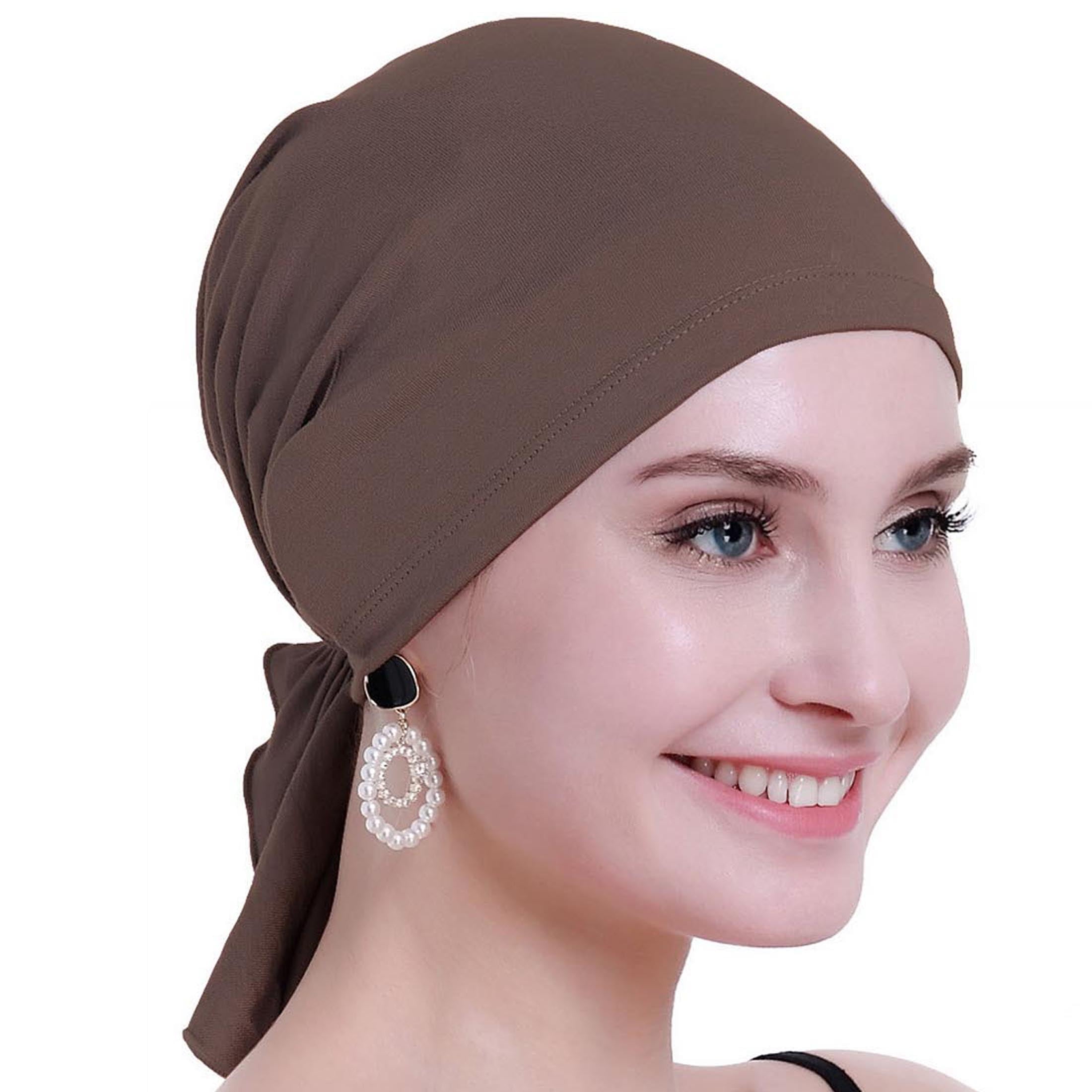 osvyo Chemo Hats Head Scarves Covers for women Slip On Bamboo Headwear ...