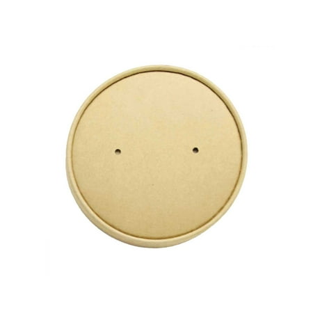 Kraft Paper Dome Lid for 16, 20, 26, 32oz Round Deli Kraft Paper ...