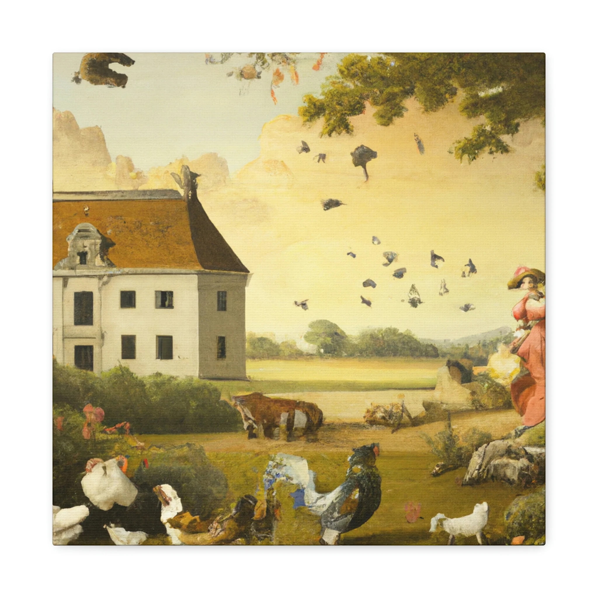 Farm in the Rococo - Canvas - Walmart.com