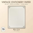 Walmart 96 Sheets Vintage Cream Color Lined Paper, Office Stationary (8 ...