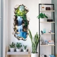 3D Waterfalls and Forests Wall Stickers,Mountain Water Natural ...
