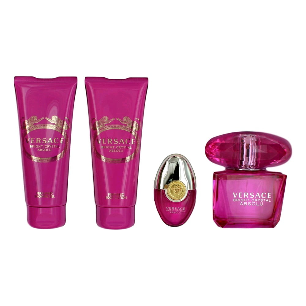 Versace - Versace Bright Crystal Absolu by Versace, 4 Piece Gift Set ...