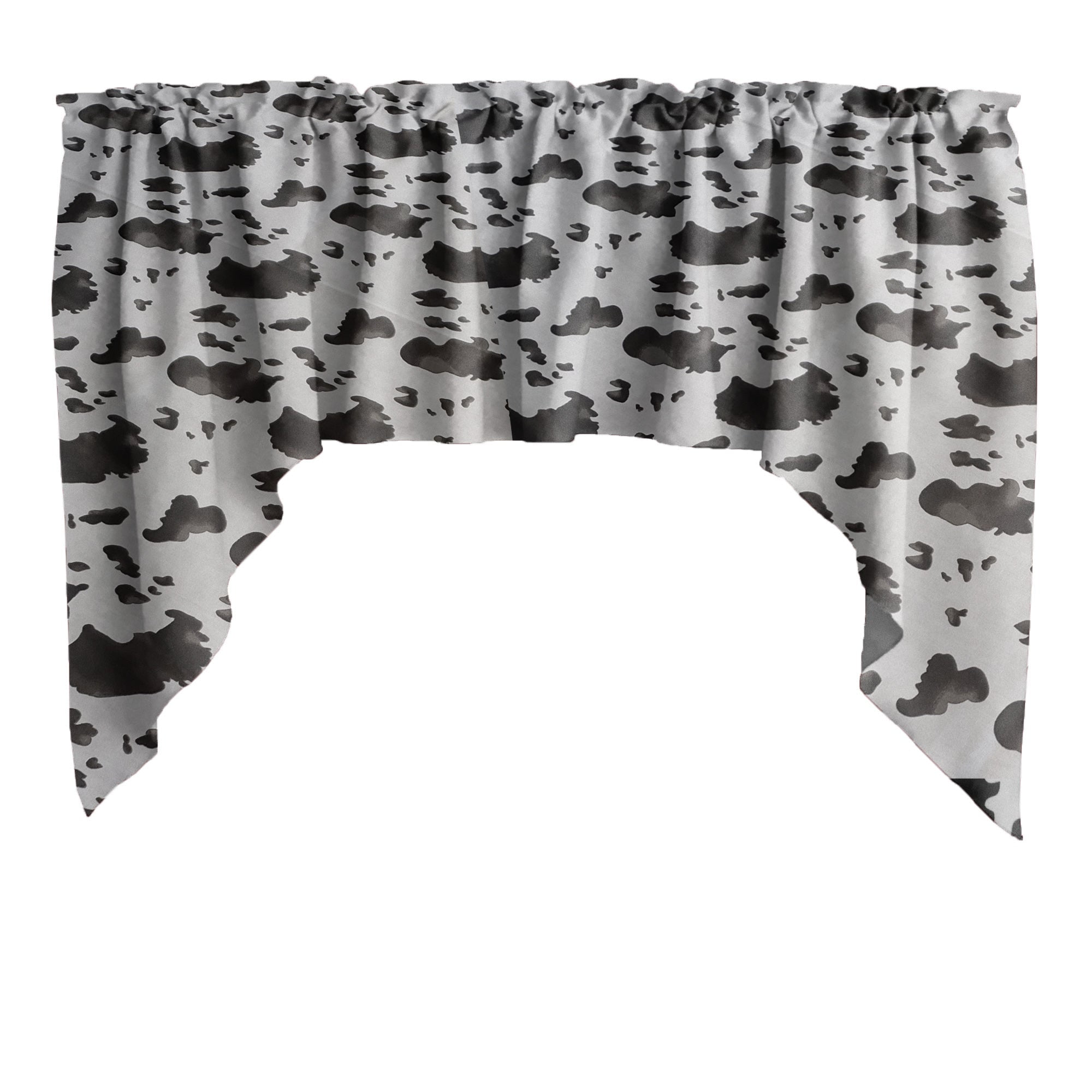 Swag Valance Cotton Cow Print 58" Wide / 36" Tall - Walmart.com