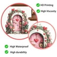 HOARBOEG 4Pcs Valentines Day Window Stickers, Large Decorative Static ...