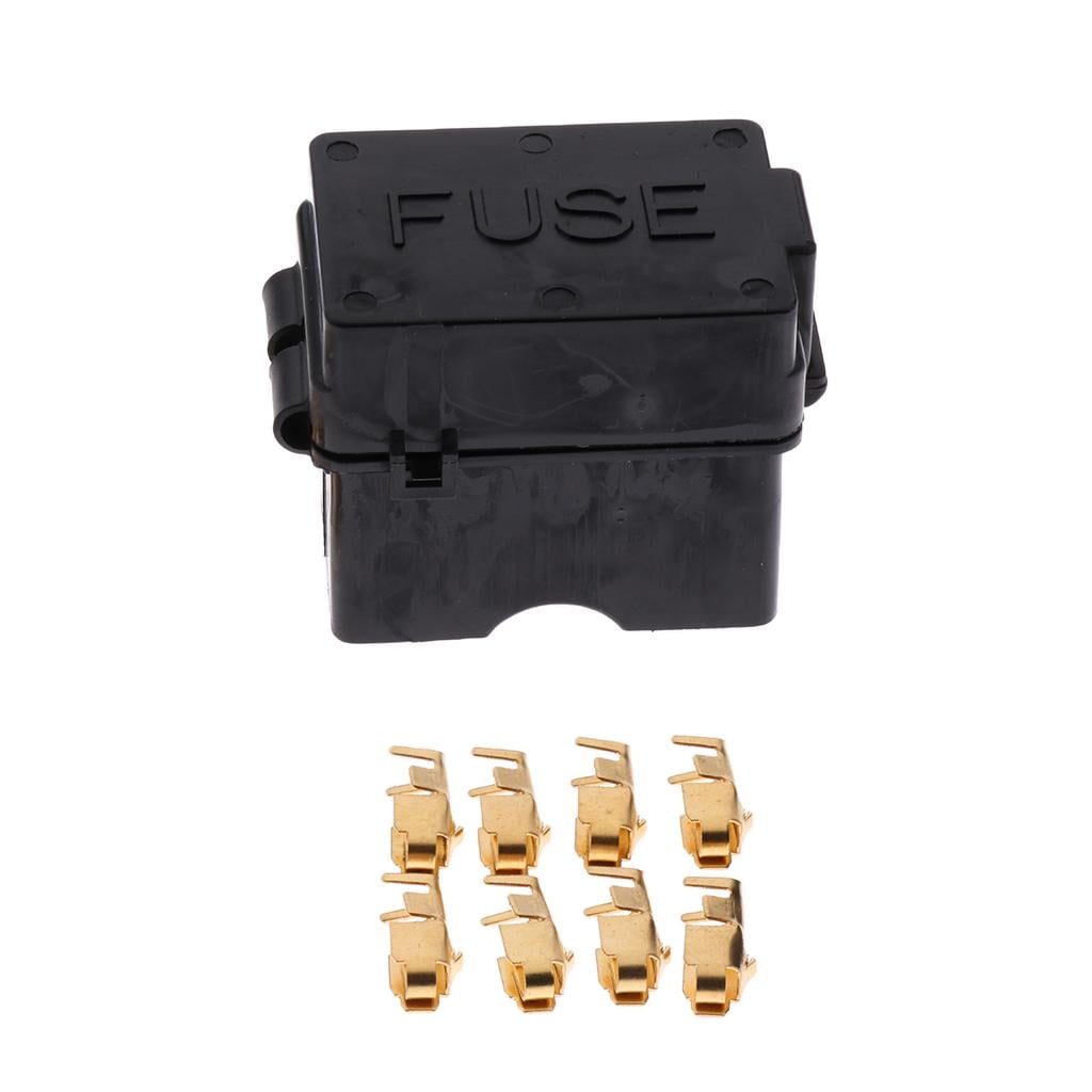 Fuse Block Holder Box Auto 4-Ways Circuit ATC Set 12V-24V-32V - Walmart.com