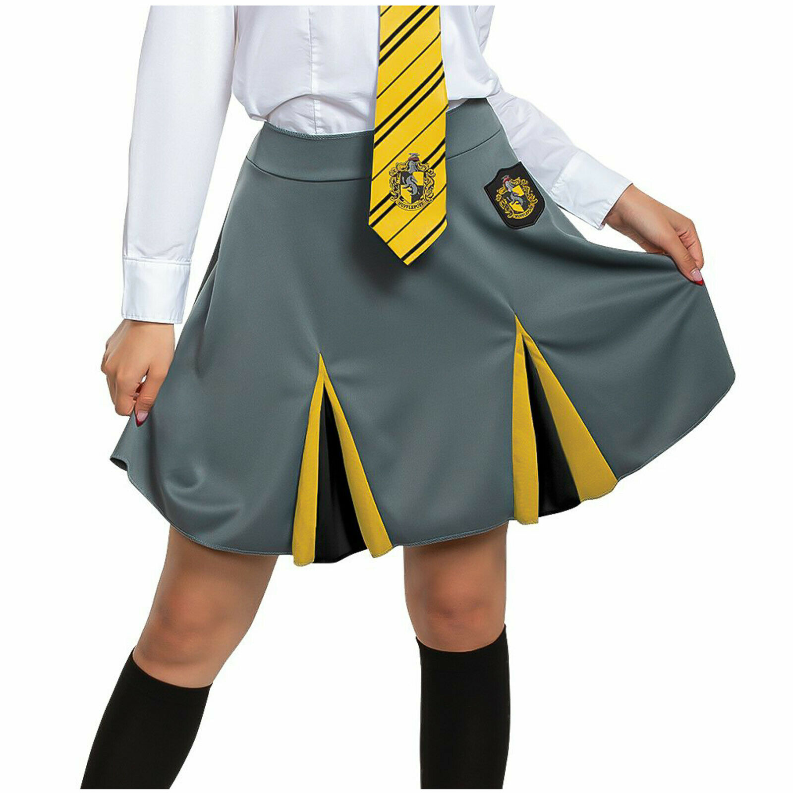 Wizarding World Harry Potter Hufflepuff Costume Skirt Girls Teen XL JR Wizarding World Harry Potter Hufflepuff Costume Skirt Girls Teen XL JR