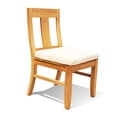 5-Piece Teak Dining Set: 36" Square Table + 4 Osbo Armless Chairs ...