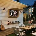 Outdoor TV Enclosure,48-Inch Wood Weatherproof TV Cover with Extra ...